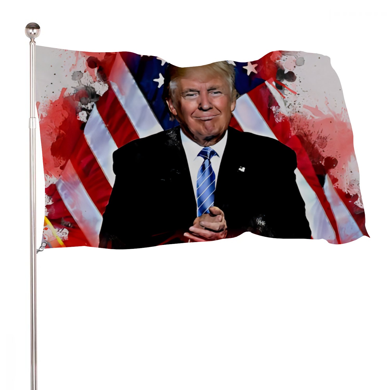 Bestwell Flags With Grommets, Trump American Flag Background Banner ...
