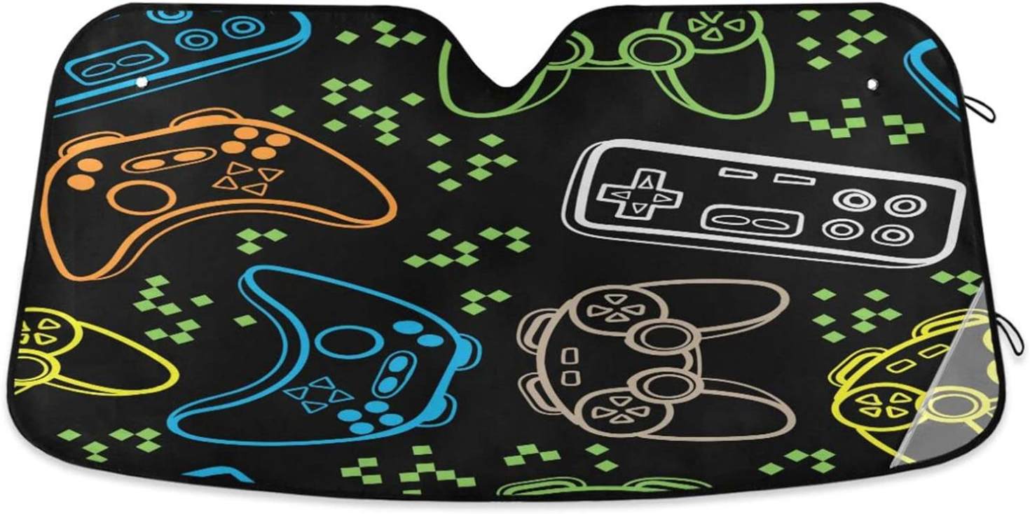 Bestwell Game Controller Car Windshield Sun Shade,oldable Visor ...