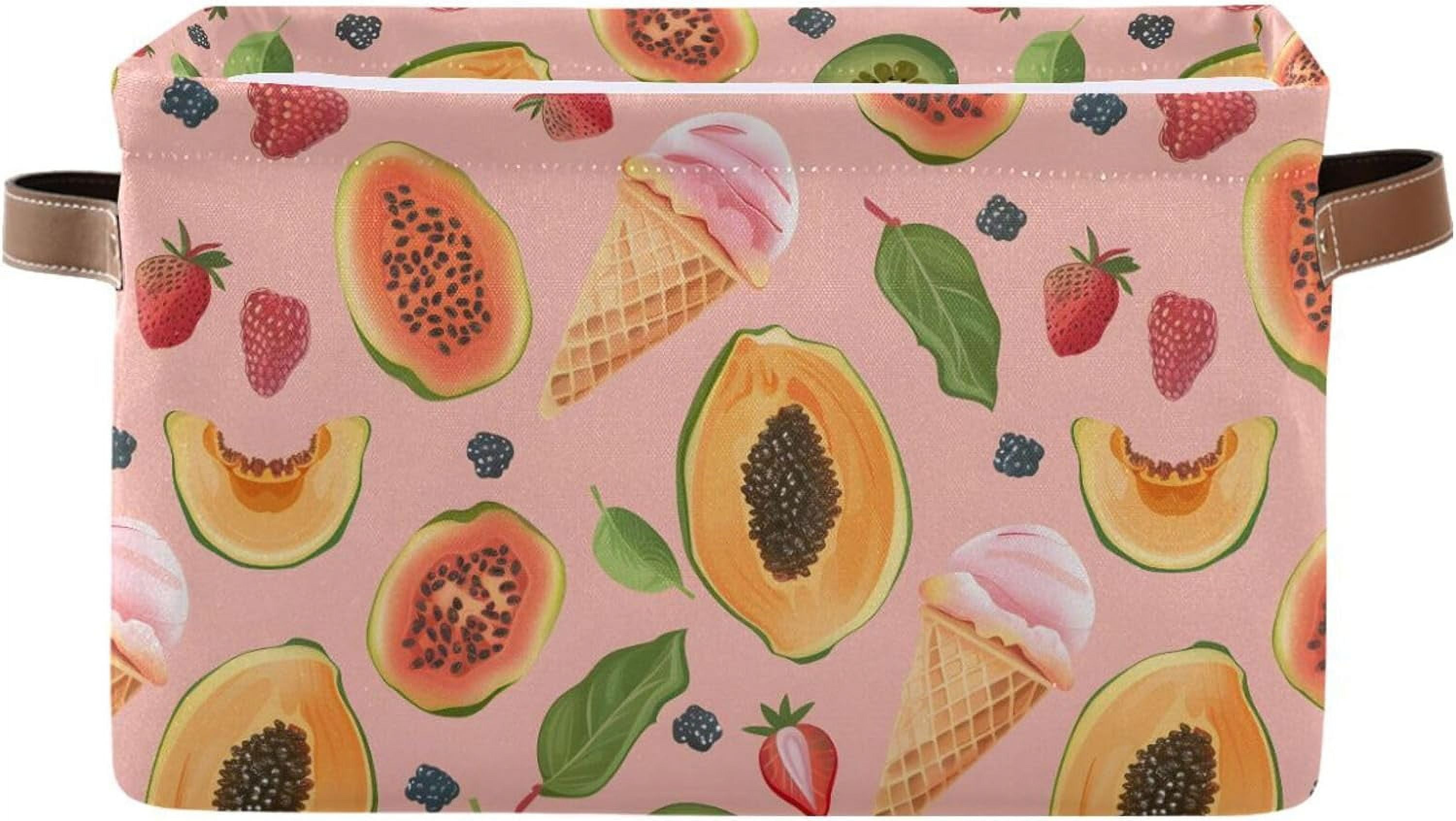 Bestwell Ice Cream Papaya Fruit Strawberry Large Storage Bins Boxes ...