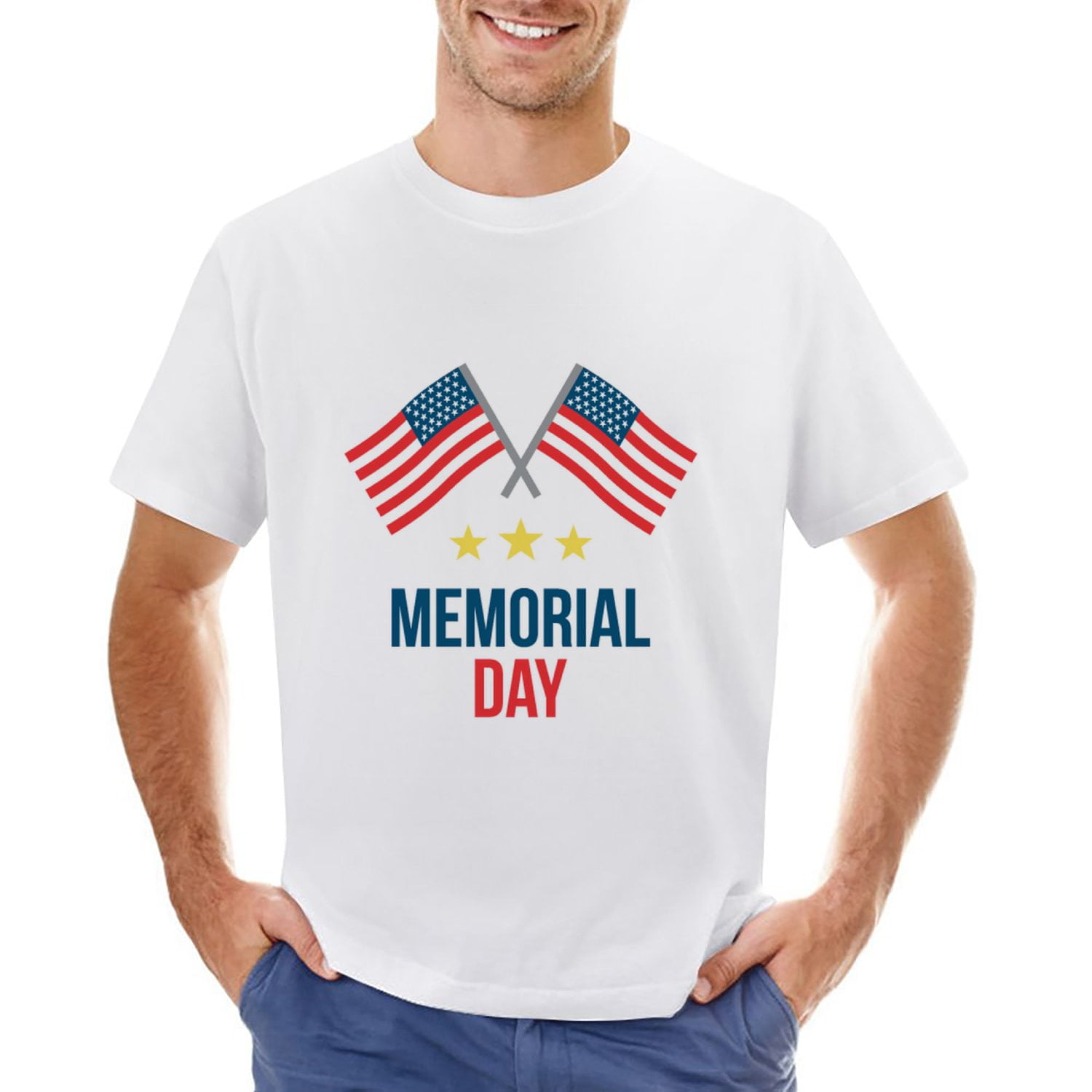 Bestwell Men's Classic T-shirt, Flyer Design for Memorial Day Everyday ...