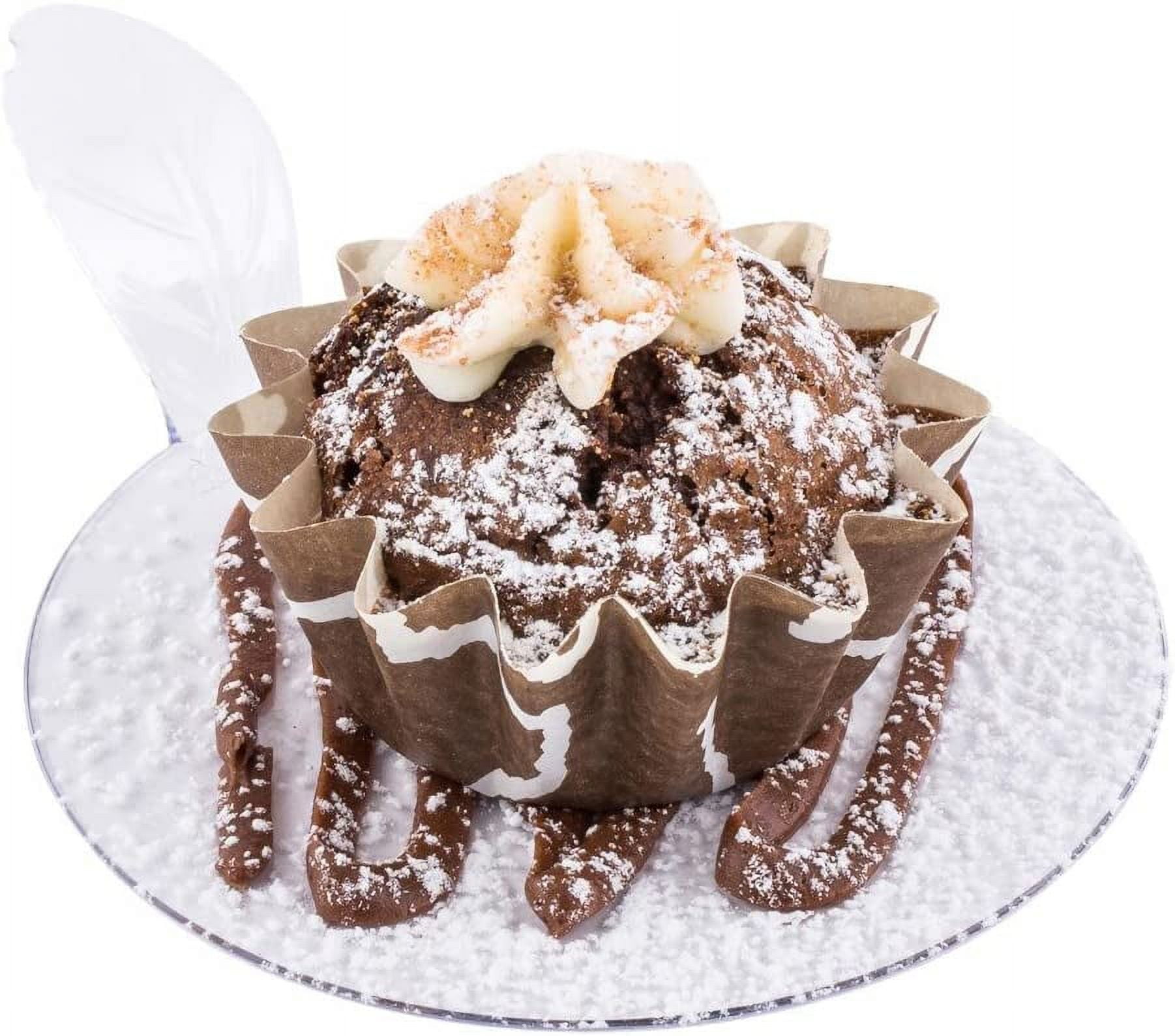 Bestwell Rectangle Black Plastic Pastry Pallet - 4" x 2 1/4" x 1" - 25 ...