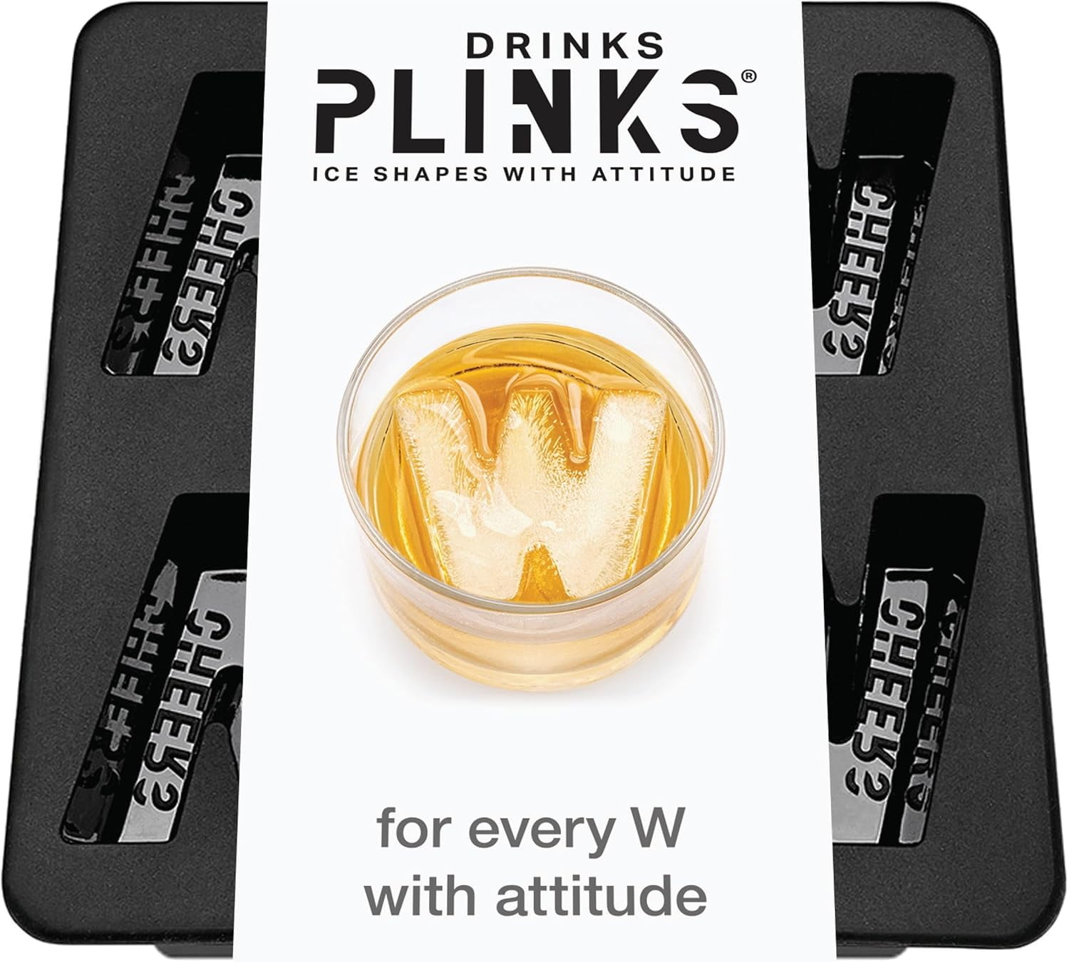 Bestwell Silicone Ice Cube Mold Tray - Letter W. Monogram Big Ice Cube ...