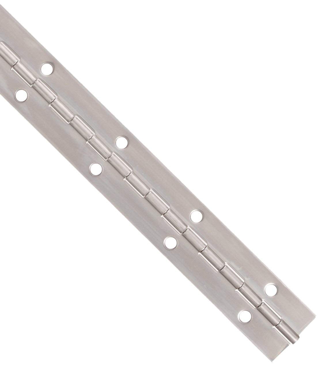 Bestwell Steel Continuous Hinge with Hole, Bright Annealed (2 Feet Long ...
