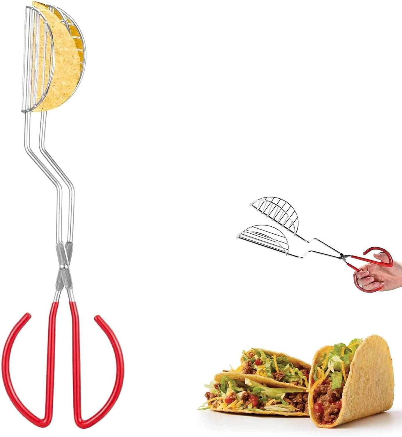 Bestwell Taco Shell Tong Press Fried Taco Fryer Mold Press Shell Maker ...