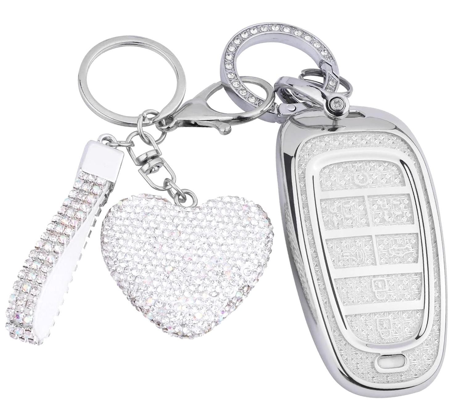 Bestwell key fob cover with keychain, for 2022-2024 Sonata, Santa Fe ...