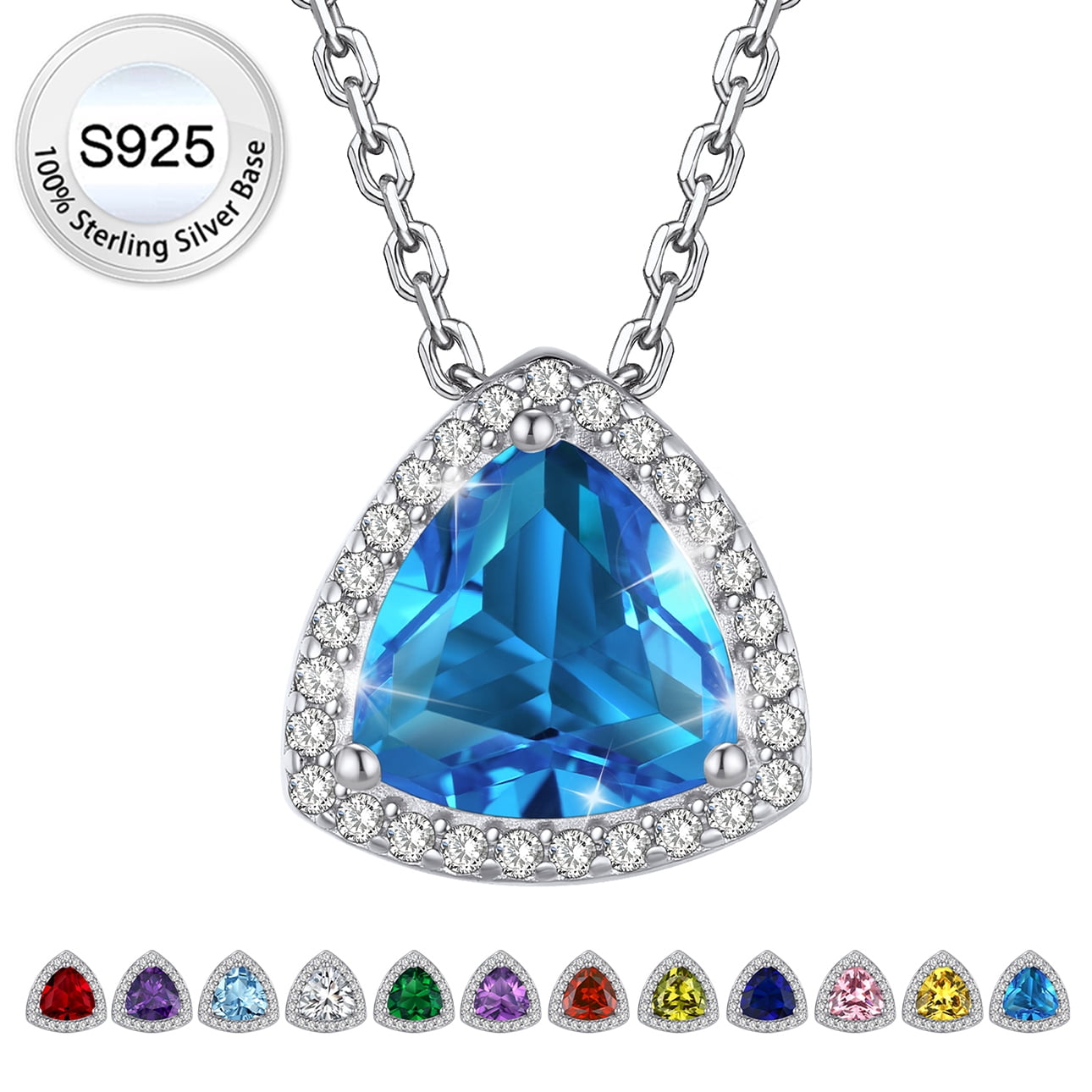 Bestyle December Birthstone Necklace for Women Turquoise Pendant ...