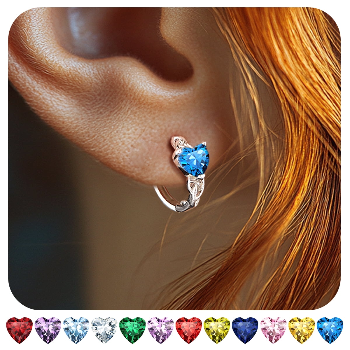 Walmart Black Friday Deals 2025 Bestyle Celtic Knot Hoop Earrings, 925 Sterling Silver, Heart ...