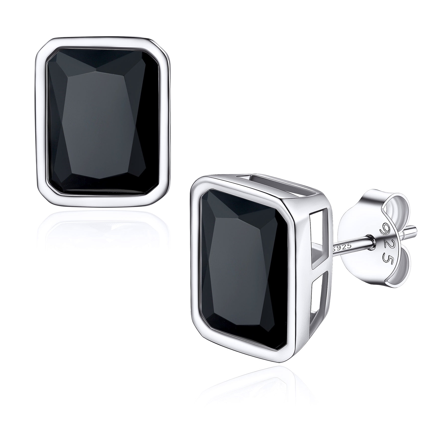Bestyle Hypoallergenic Sterling Silver Stud Earrings for Women ...