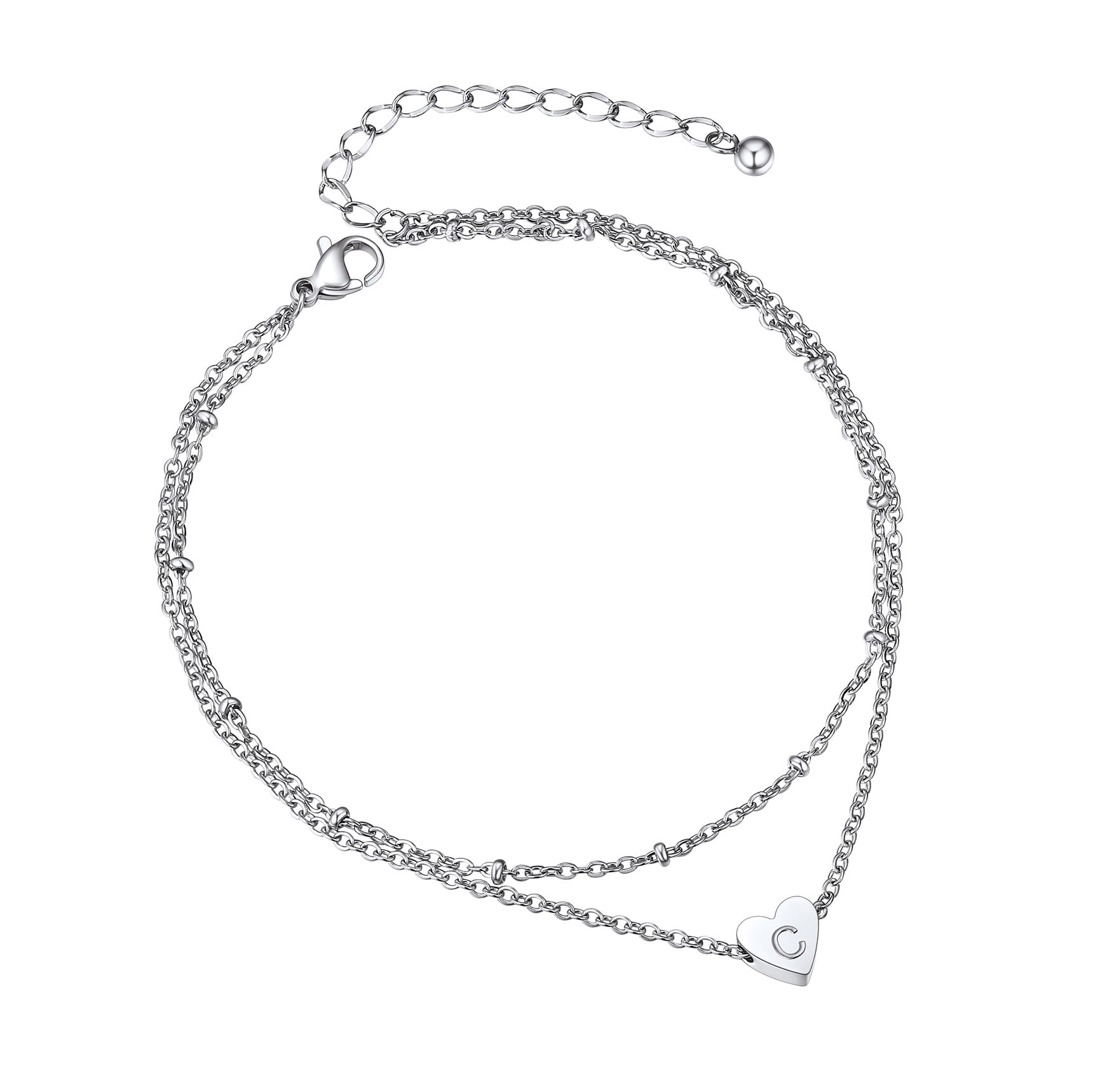 Anklet with initial c store