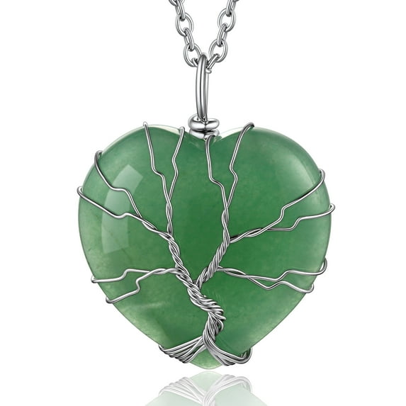 Bestyle Birth Real Jewelry - August Birthstone, Tree of Life Heart ...