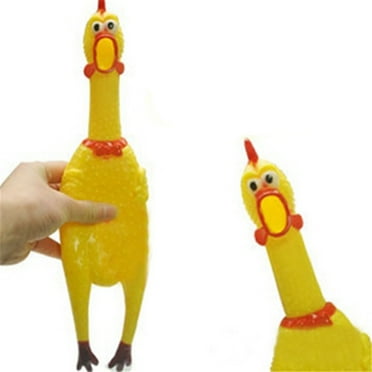 A giant screaming chicken - the HUG ME squeaky chicken toy(Blue ...