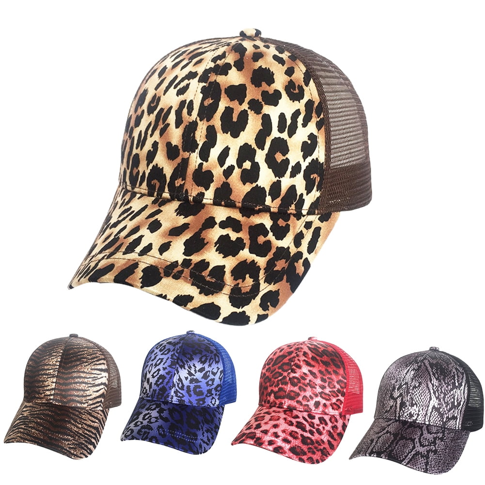 Besufy Women Baseball Cap,Unisex Outdoor Leopard Tiger Print Anti UV ...