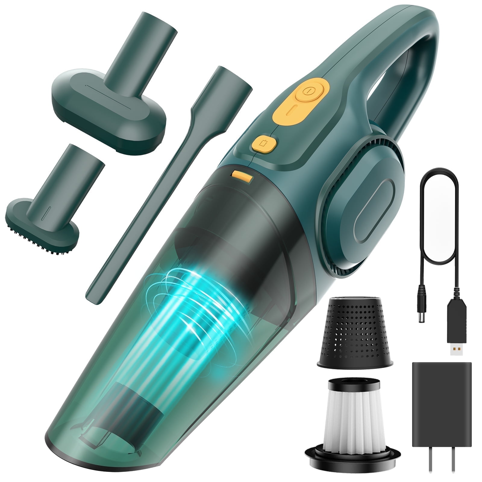 Besunny Hand Held Vacuums Cordless and Bagless Handheld Car Vacuum ...