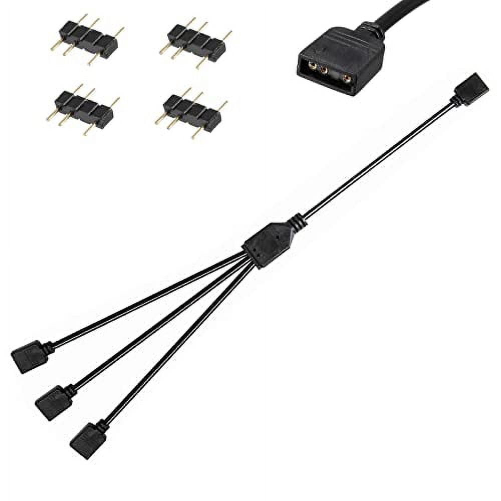 Besvalo RGB Extension Cable 3 Pin, Computer Motherboard ARGB Interface ...