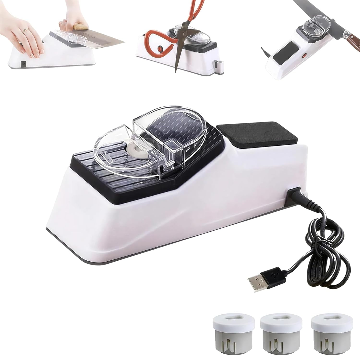 Besyner Sharp Pro USB Electric Knife Sharpener for Home Commercial Chef ...