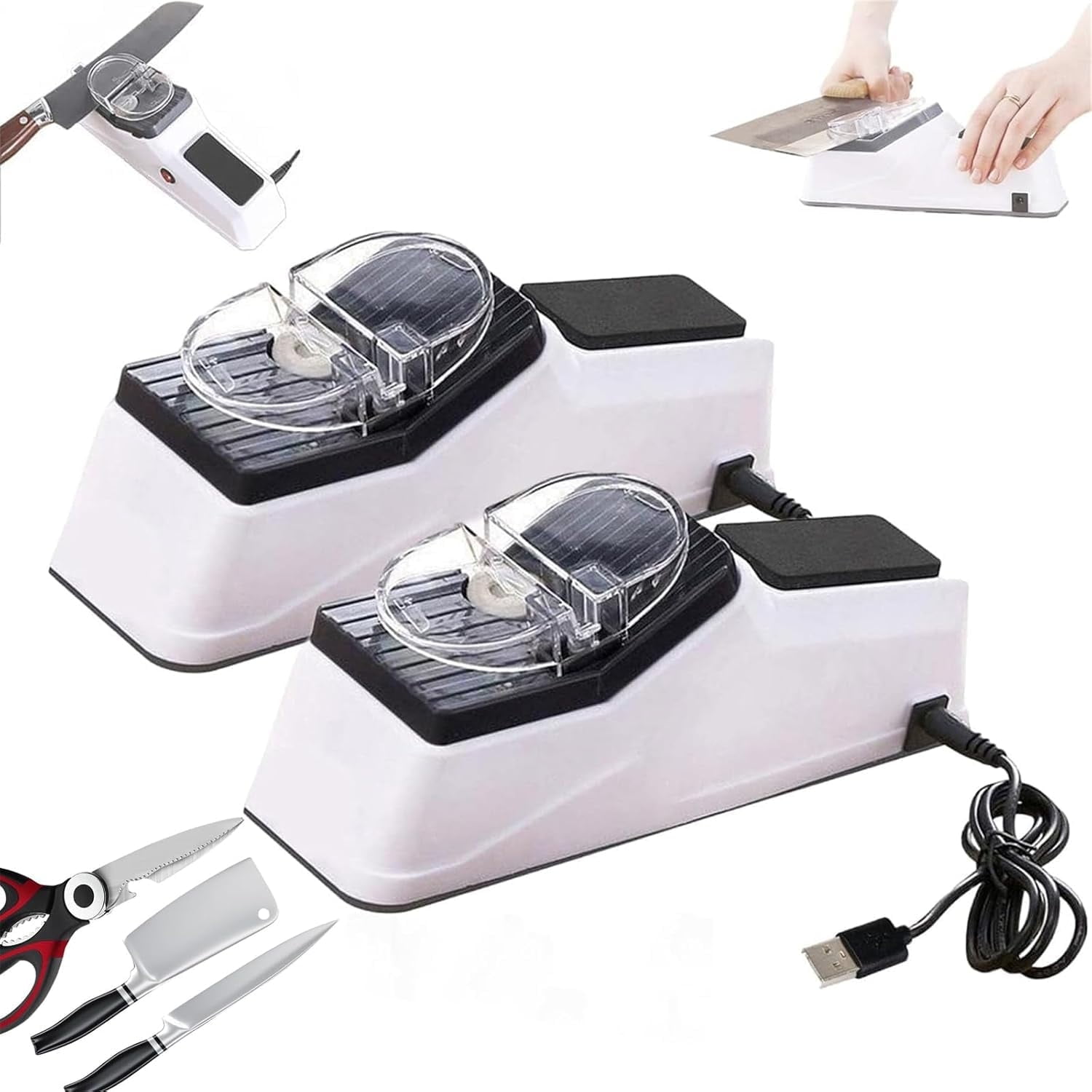 Besynersharp Pro, Electric Knife Sharpener, Double Sided Knife ...