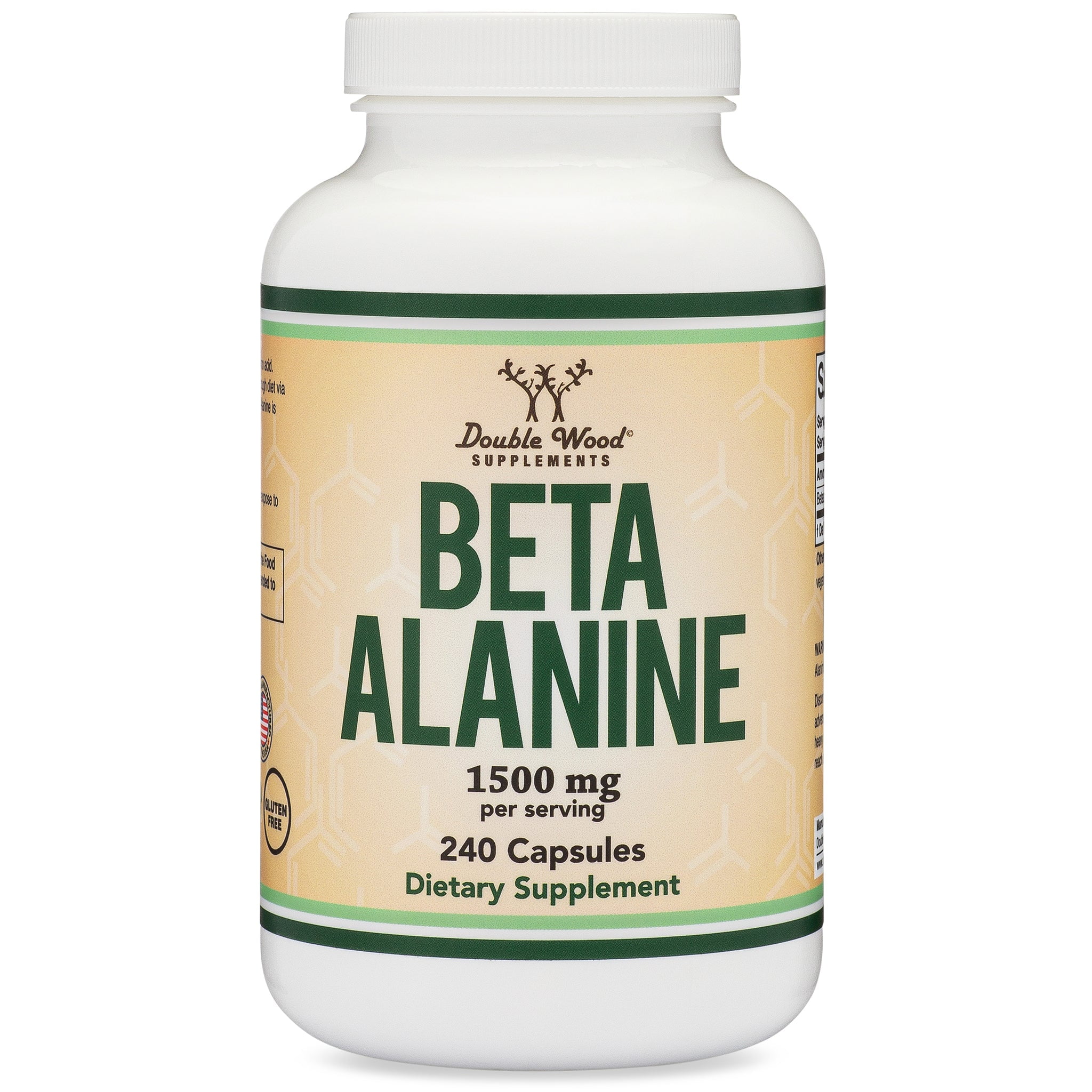 Beta Alanine Capsules Bulk (1.5 Gram Servings, 240 Capsules) for Muscle ...