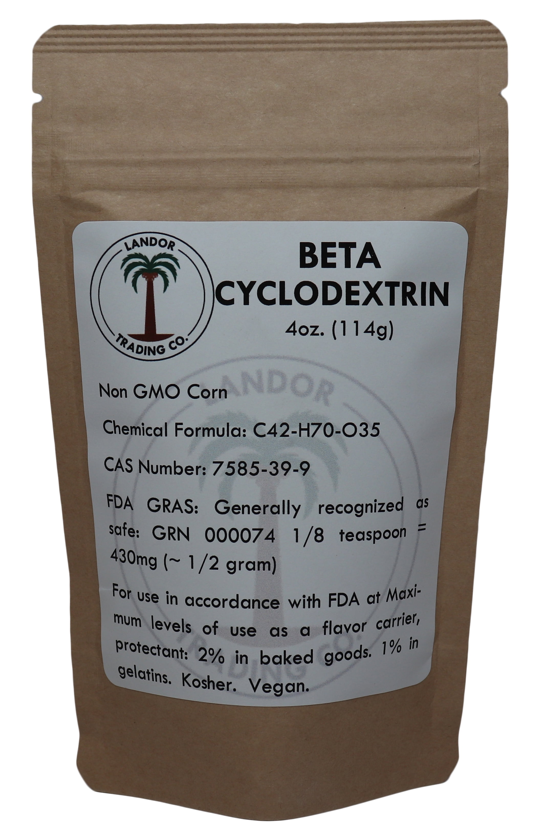 Beta Cyclodextrin - Food Grade 4oz (113 grams) - Walmart.com