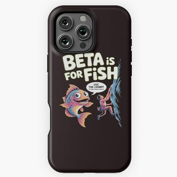 Beta Fish Humor Bubble Letter Funny Art iPhone Case 11 12 13 14 15 16 ...