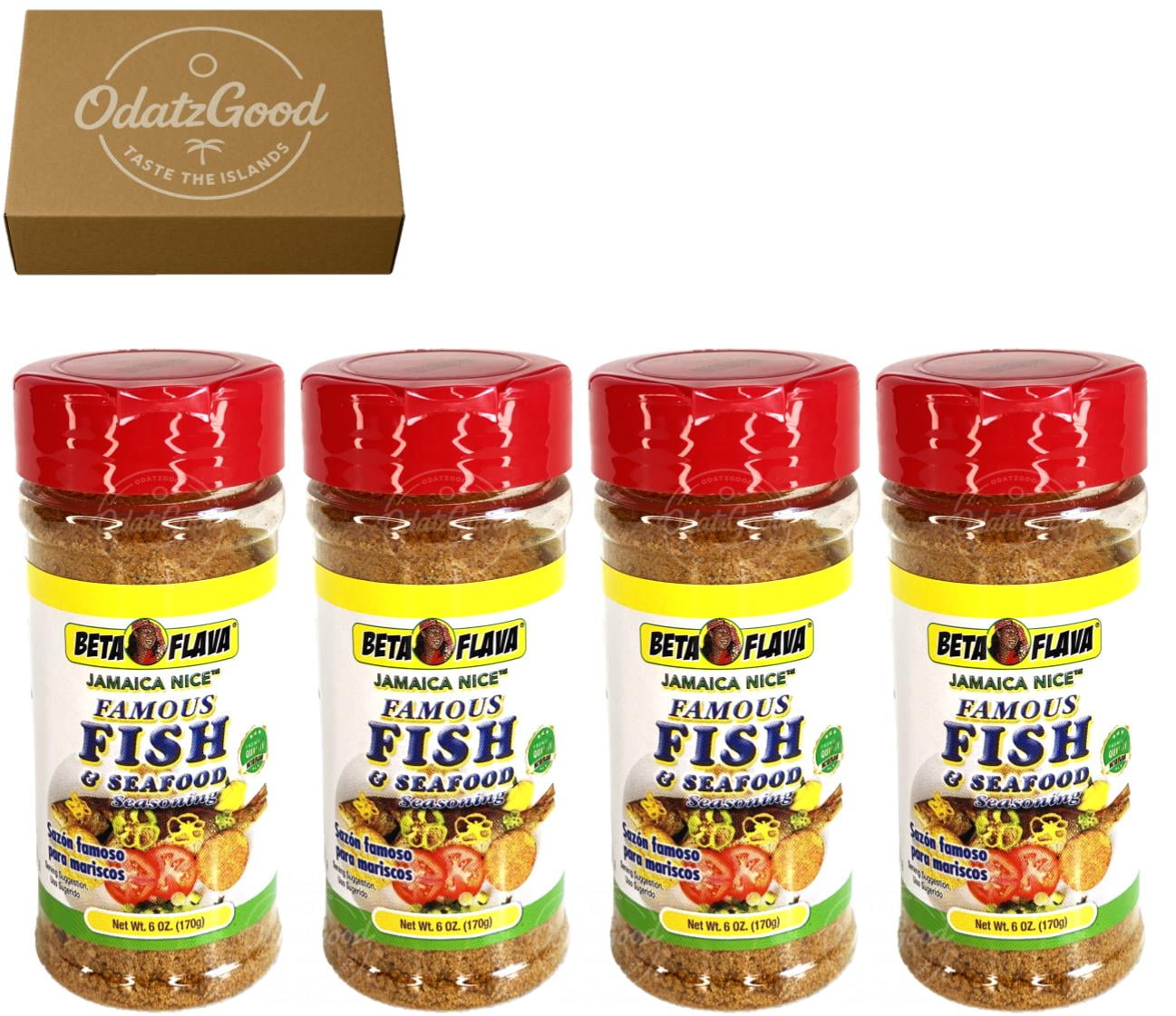 Beta Flava Fish Seasoning 6oz (170g) 4-Pack – Curated & Packaged by ...
