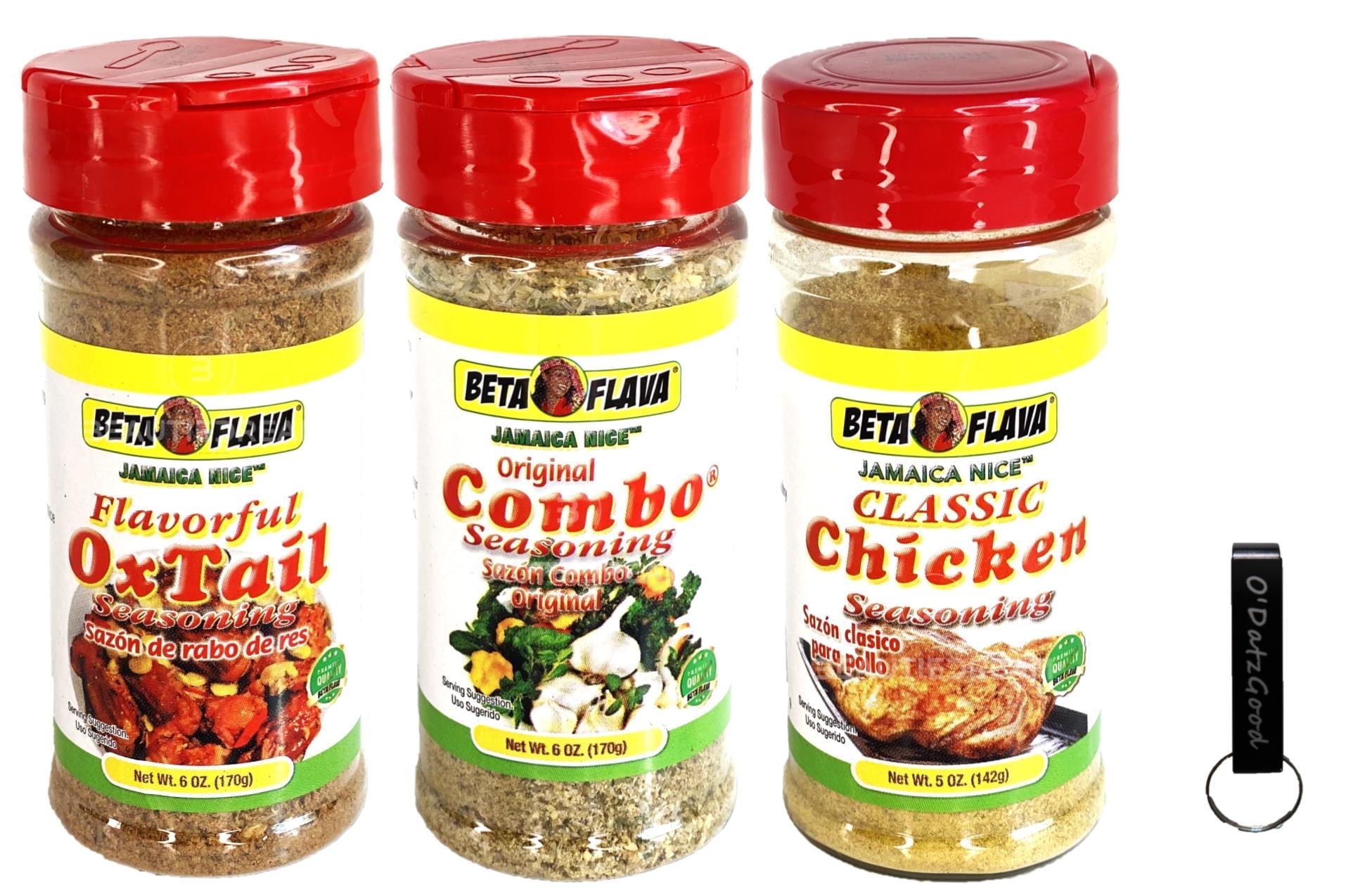 Beta Flava (Ocho Rios) Oxtail, Combo & Chicken Seasoning Pack of 3 ...