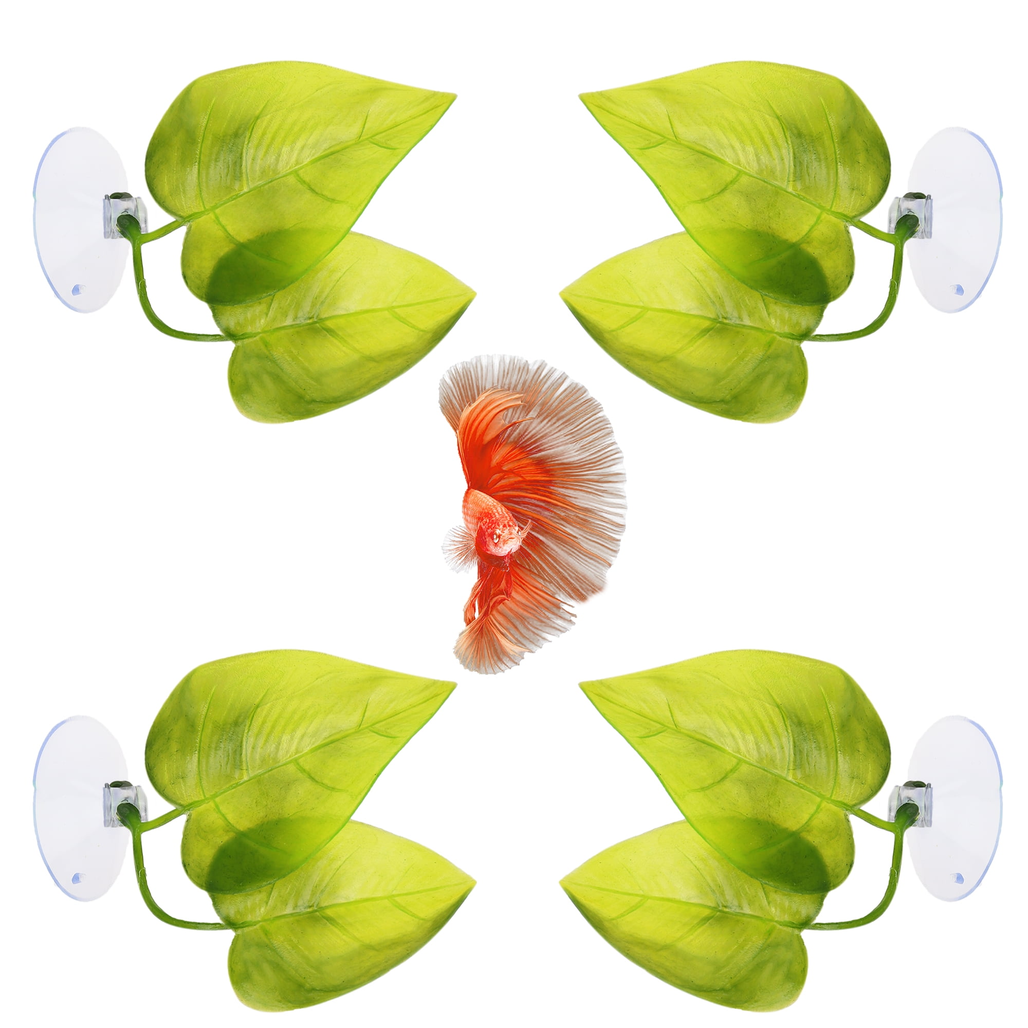 Betta Hammock Betta Bed Plastics Leaf Tank Accessories（4Pcs） - Walmart ...