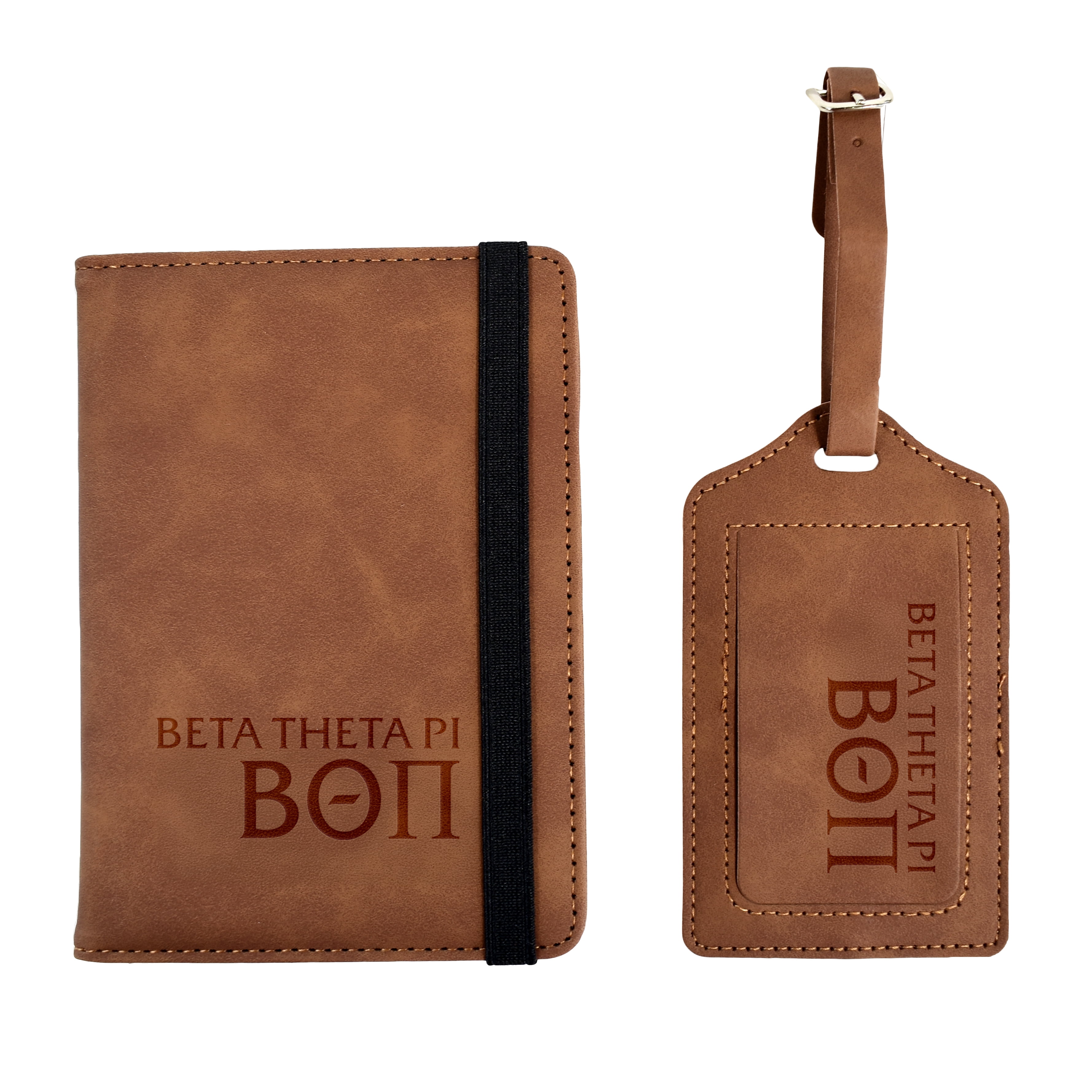 Beta Theta Pi Passport Holder and Luggage Tag Travel Accessories Set ...