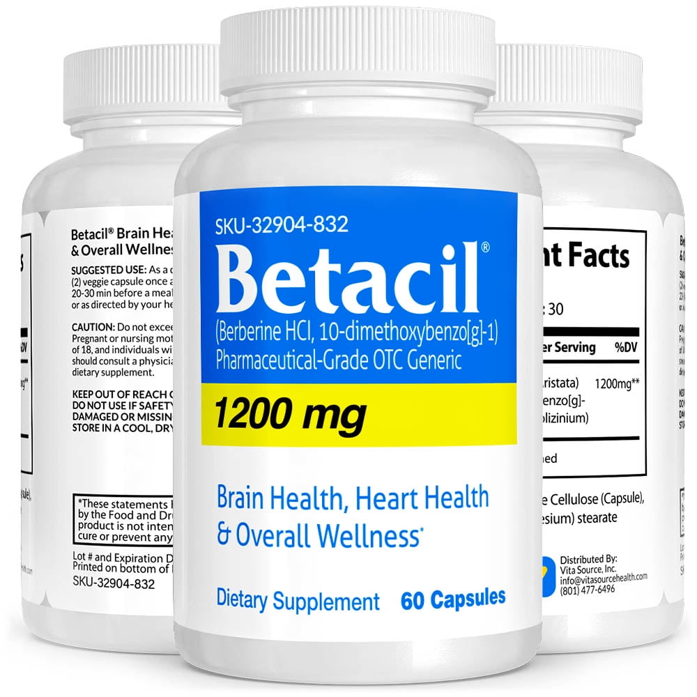 Betacil Pharmaceutical Grade OTC for Brain Health, Heart Health ...