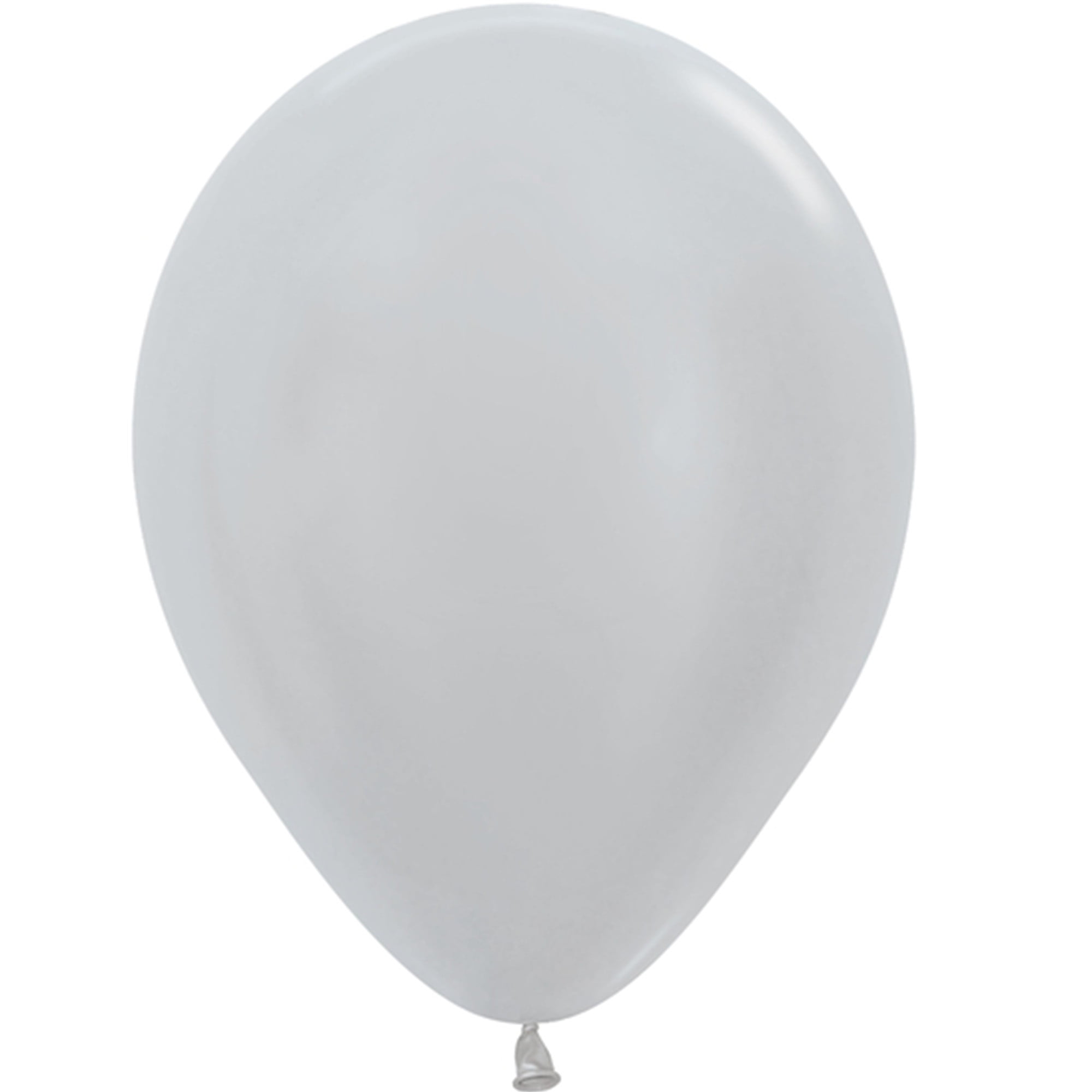 Sempertex 11 Inch Metallic Silver Latex Balloons Bag of 100 [53067 ...