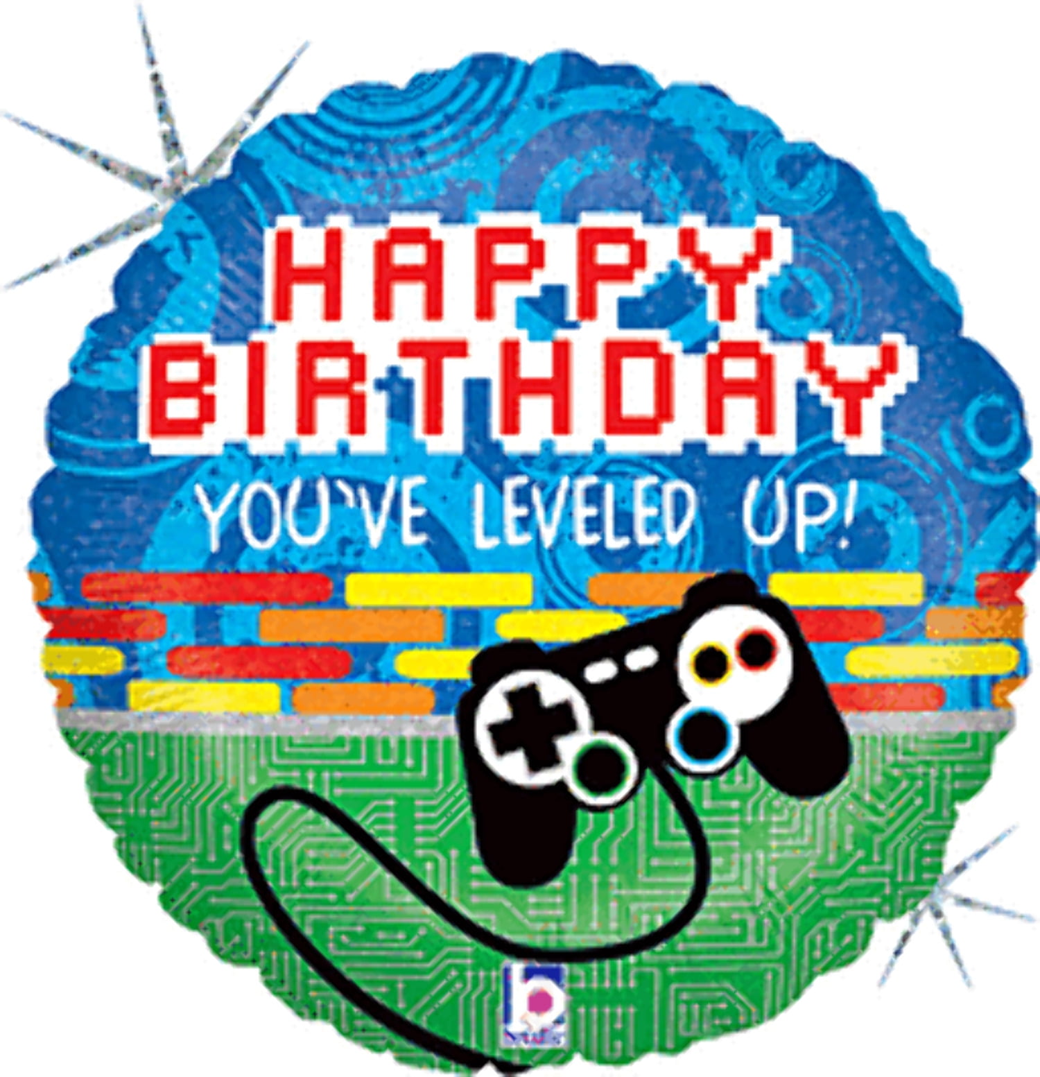 Betallic Holographic Balloon Happy Birthday, 1.0 CT - Walmart.com
