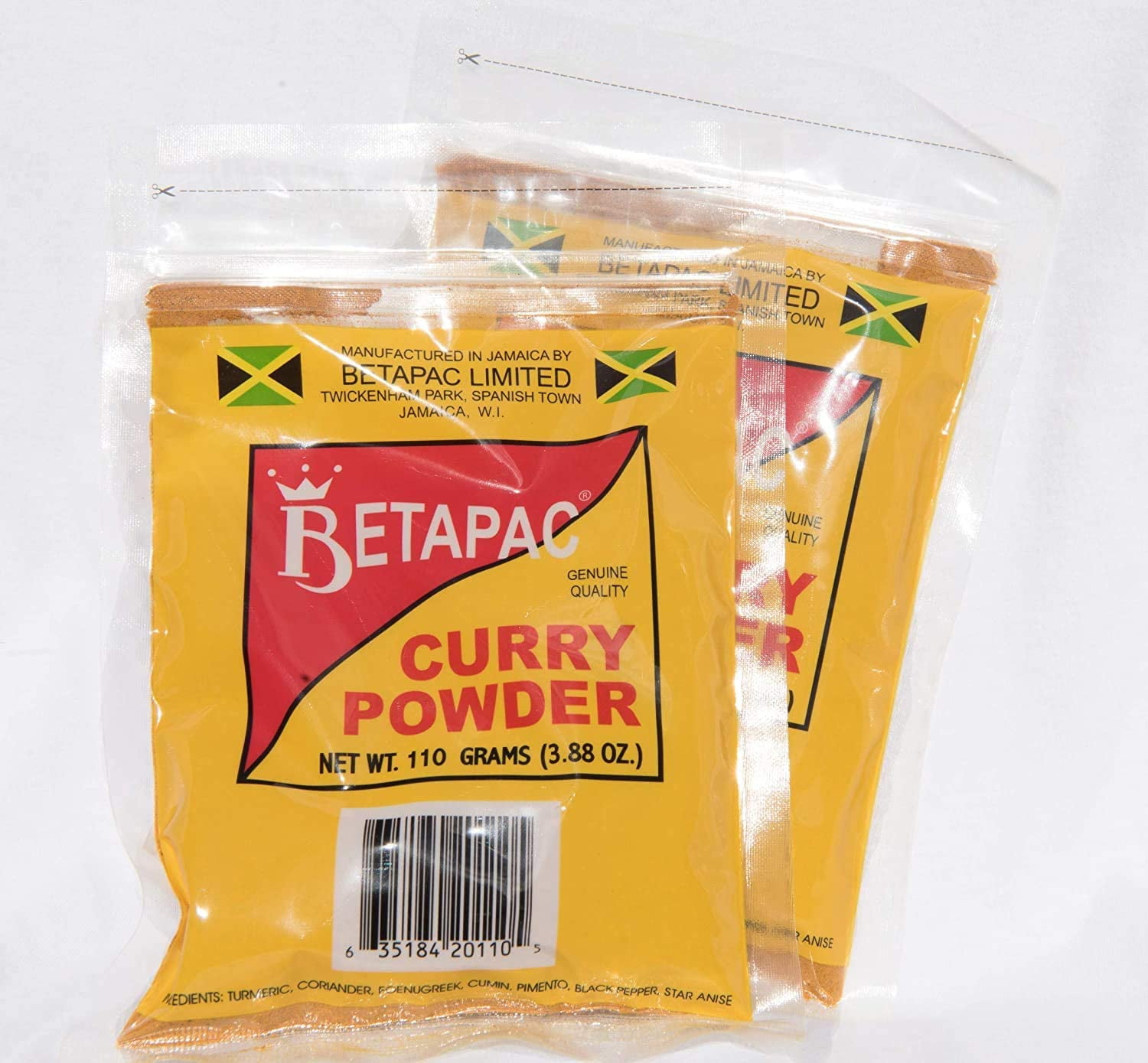 Betapac Curry Powder 3.88 oz – Pack of 2 | Authentic Jamaican Curry ...
