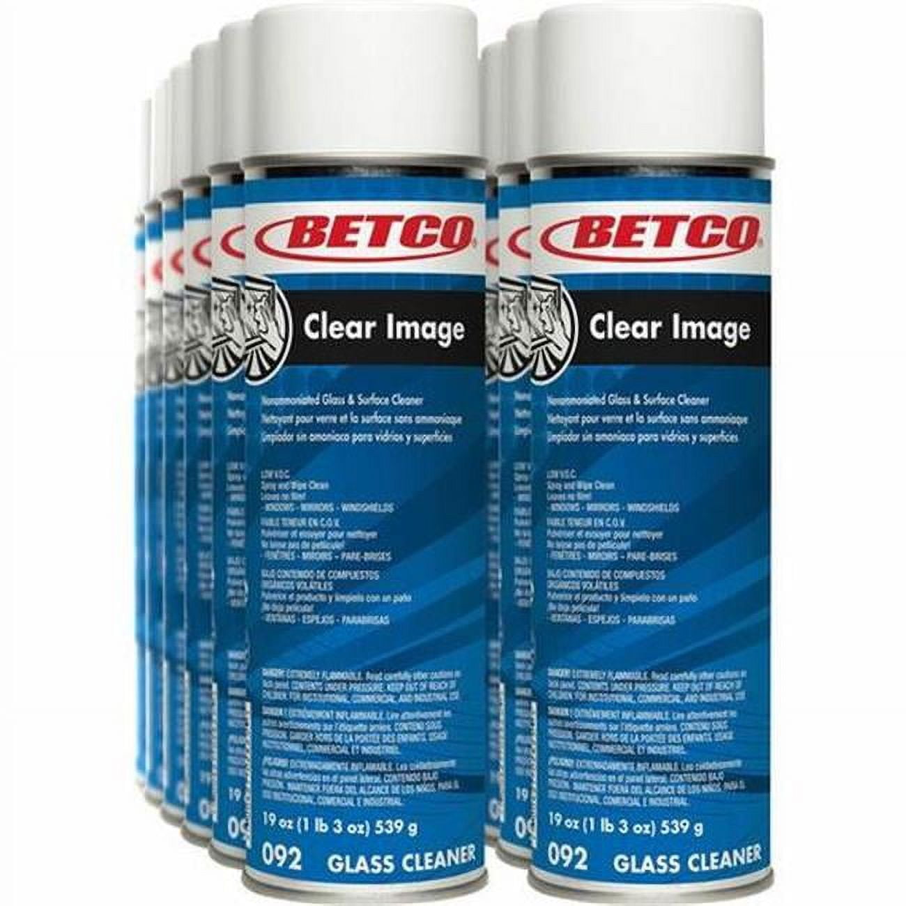Betco BET0922302CT 19 fl oz Clear Image Glass & Surface Cleaner Aerosol ...