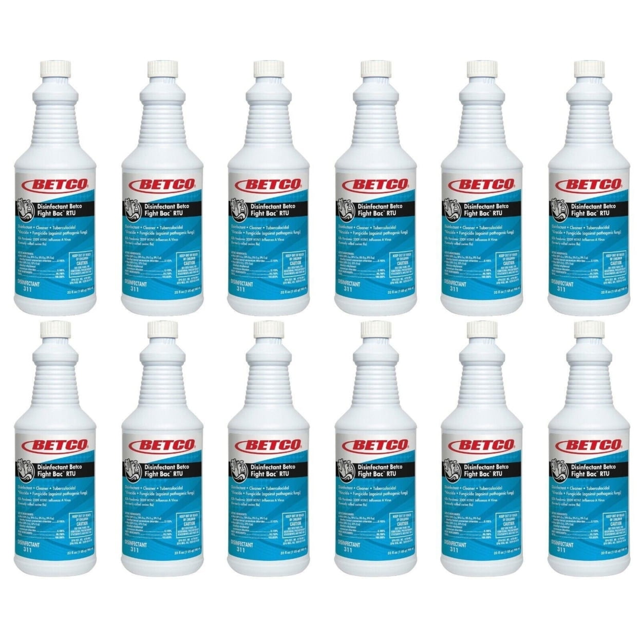 Betco Fight-Bac RTU , Pleasant Scent, 1-Quart, Pack Of 12 - Walmart.com