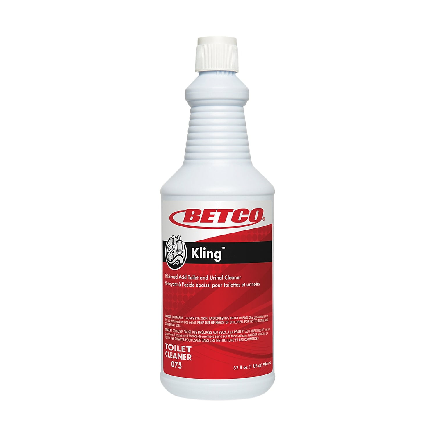 Betco Kling Liquid Bathroom Toilet Cleaner, Mint Scent, 32 Oz, Red ...