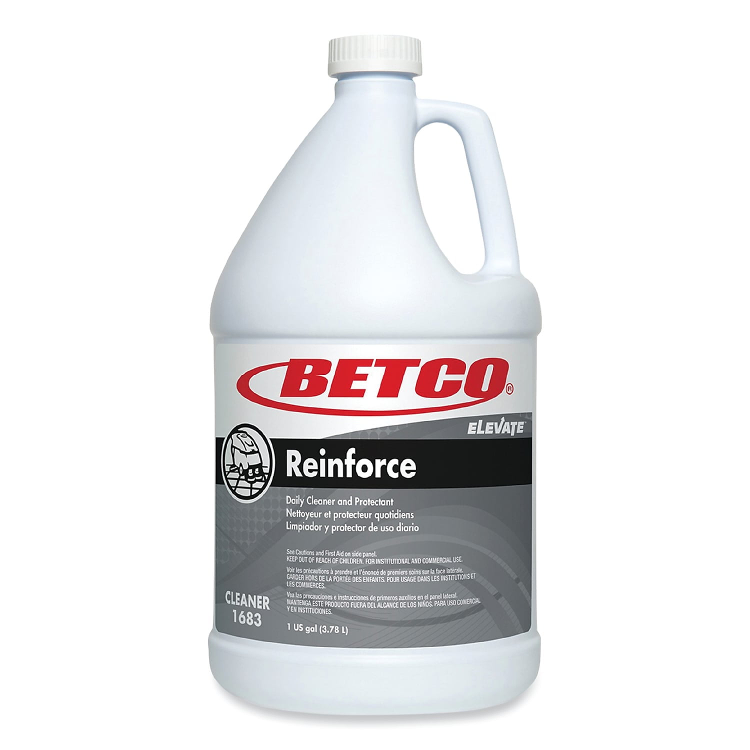 Betco Reinforce Floor Cleaner and Protectant Lemon Scent 1 Gal. Bottle ...