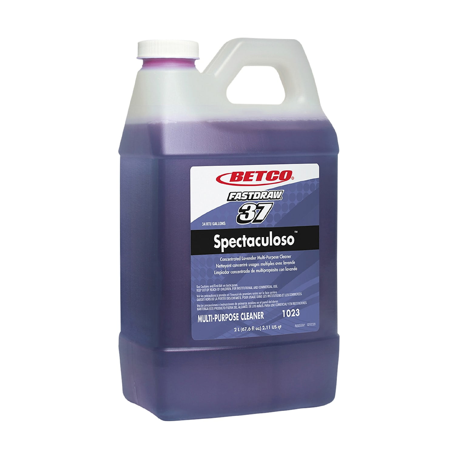 Betco Spectaculoso Multipurpose Cleaner, Lavender Scent, 67.6 oz Bottle ...