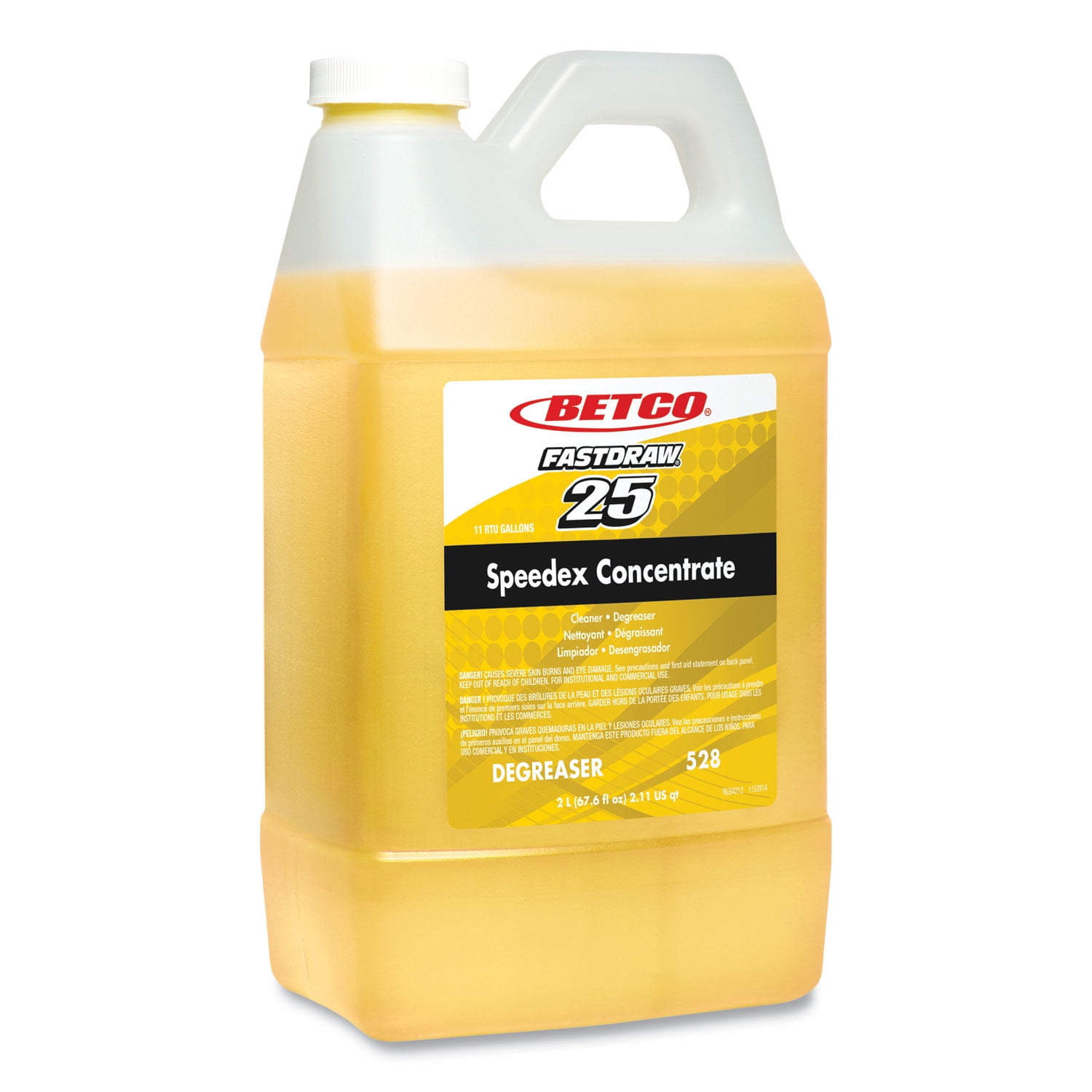 Betco Speedex FastDraw 25 Concentrate Heavy-Duty Degreaser, Lemon Scent ...