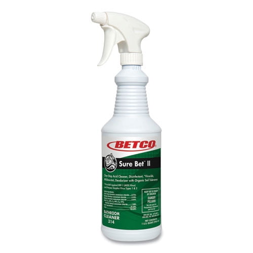 Betco Sure Bet Ii Foaming Disinfectant, Citrus Floral Scent, 32 Oz ...