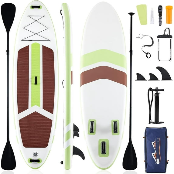 Betcozy Inflatable Stand Up Paddle Board, 2-in-1 Paddle with Premium ...