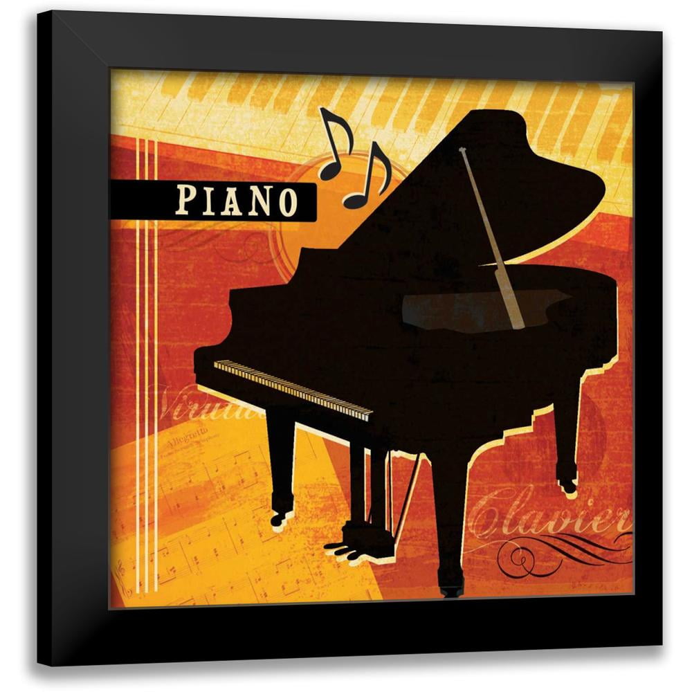 Beth Anne Creative 15x15 Black Modern Framed Museum Art Print Titled ...