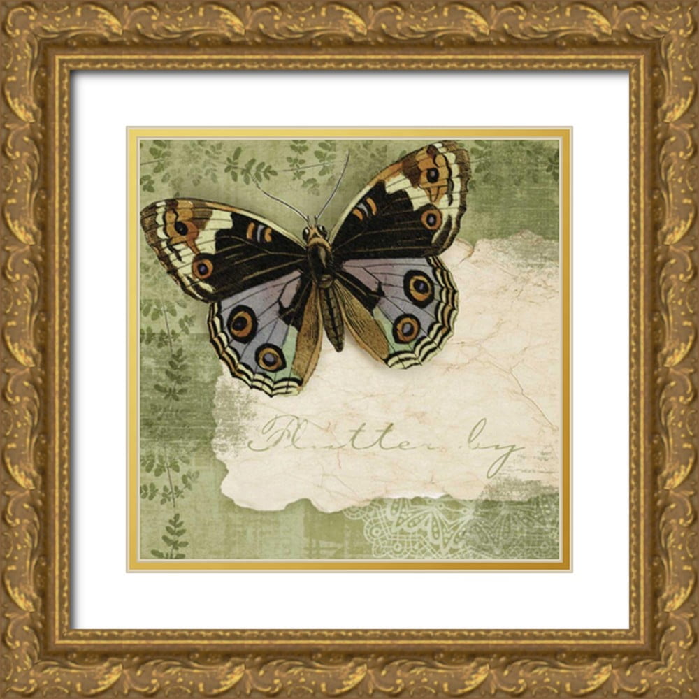Beth Anne Creative 20x20 Gold Ornate Wood Framed with Double Matting ...