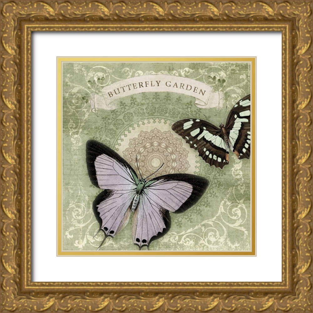 Beth Anne Creative 26x26 Gold Ornate Wood Framed with Double Matting ...