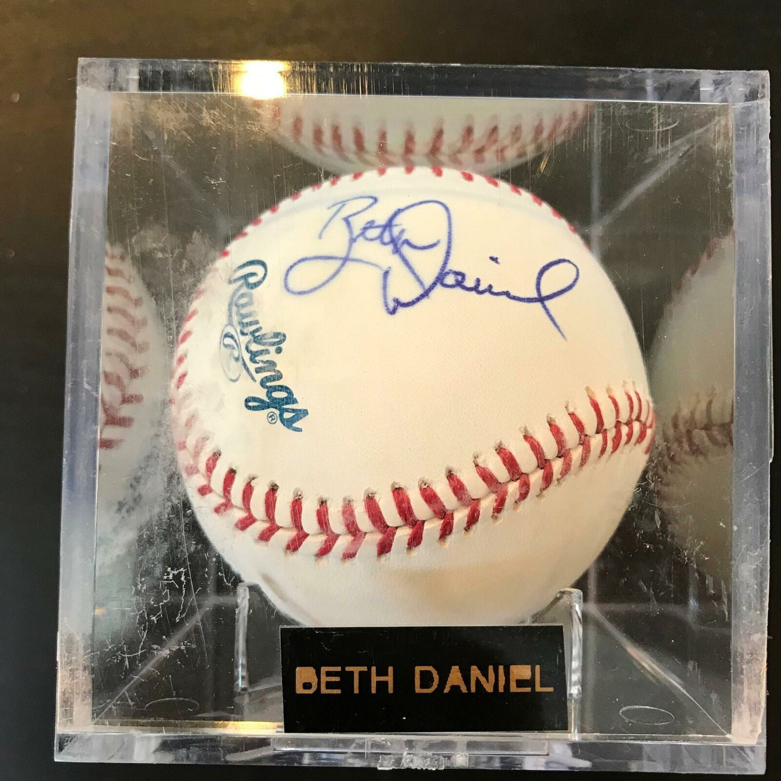 Beth Daniel Carner Signed Autographed Official Major League Baseball ...
