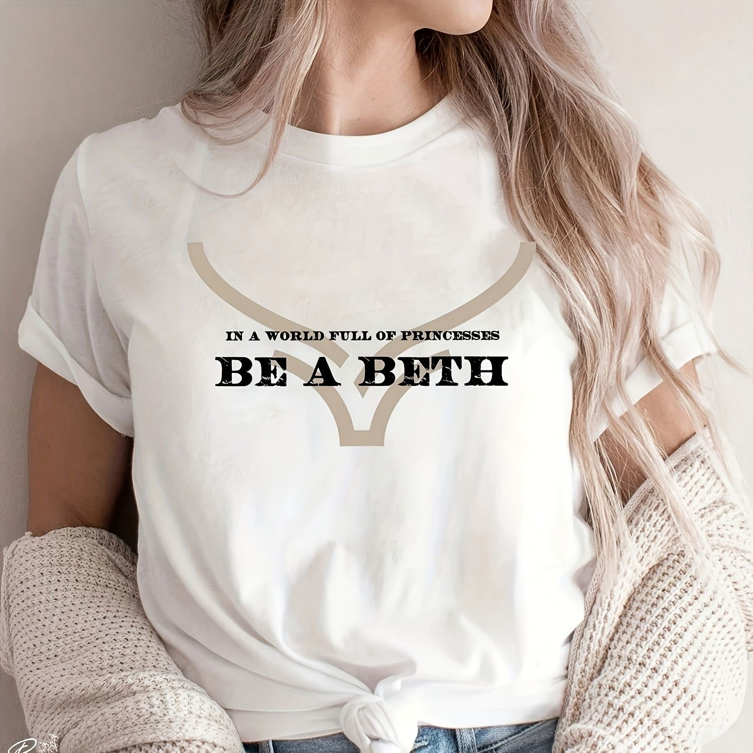 Beth Dutton Print Wo's S Funny T-S1Hir Summer Female Ladies S1Hir ...