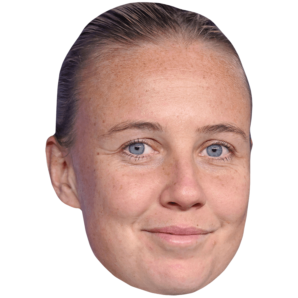 Beth Mead (Hair Up) Celebrity Mask, Flat Card Face, Fancy Dress Mask ...