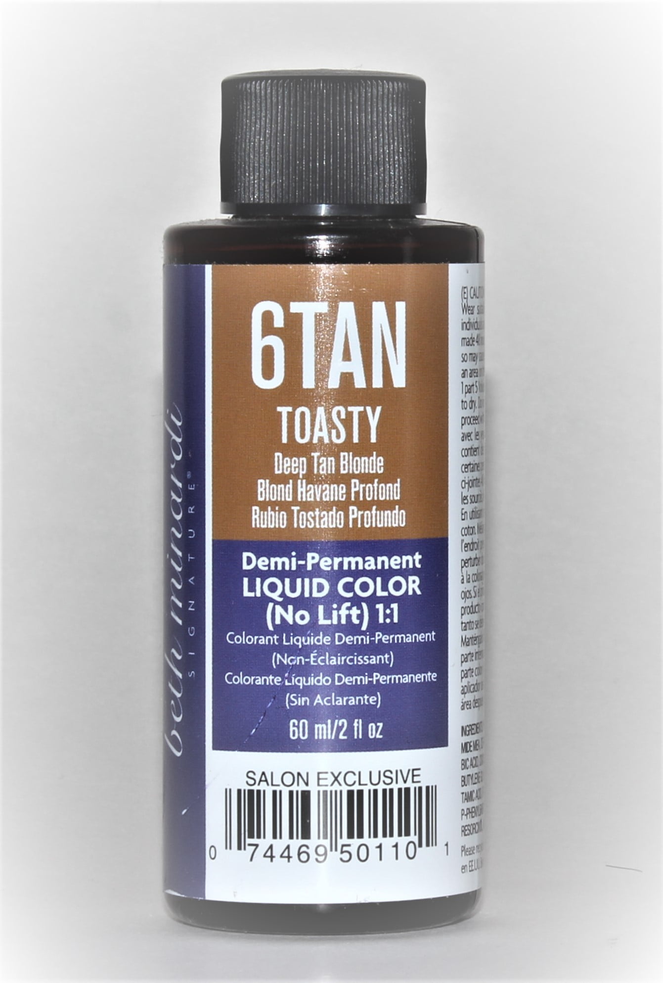 Beth Minardi Signature Demi-Permanent Liquid Color 6TAN Toasty Deep Tan ...