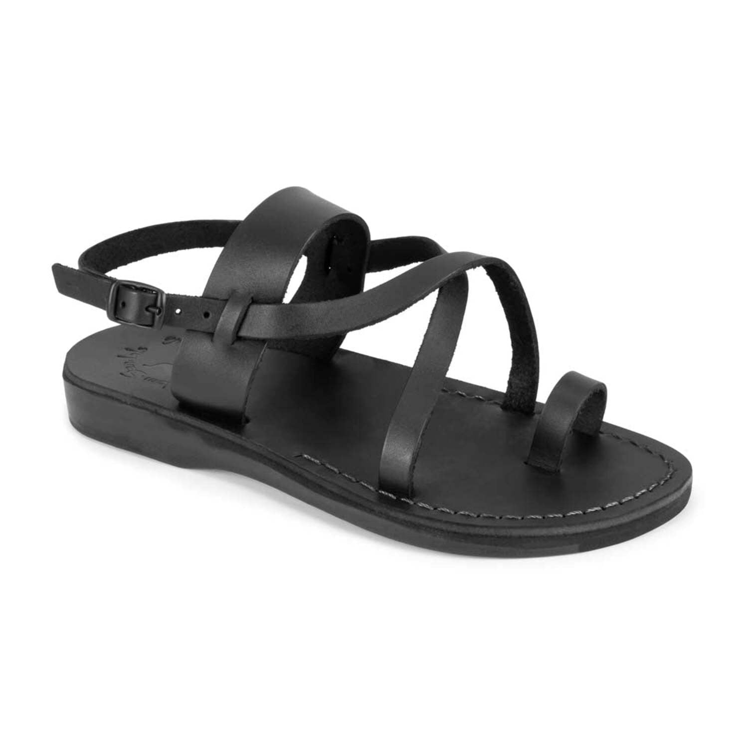 Bethany - Leather Cross Strap Sandal - Womens Sandals - Walmart.com