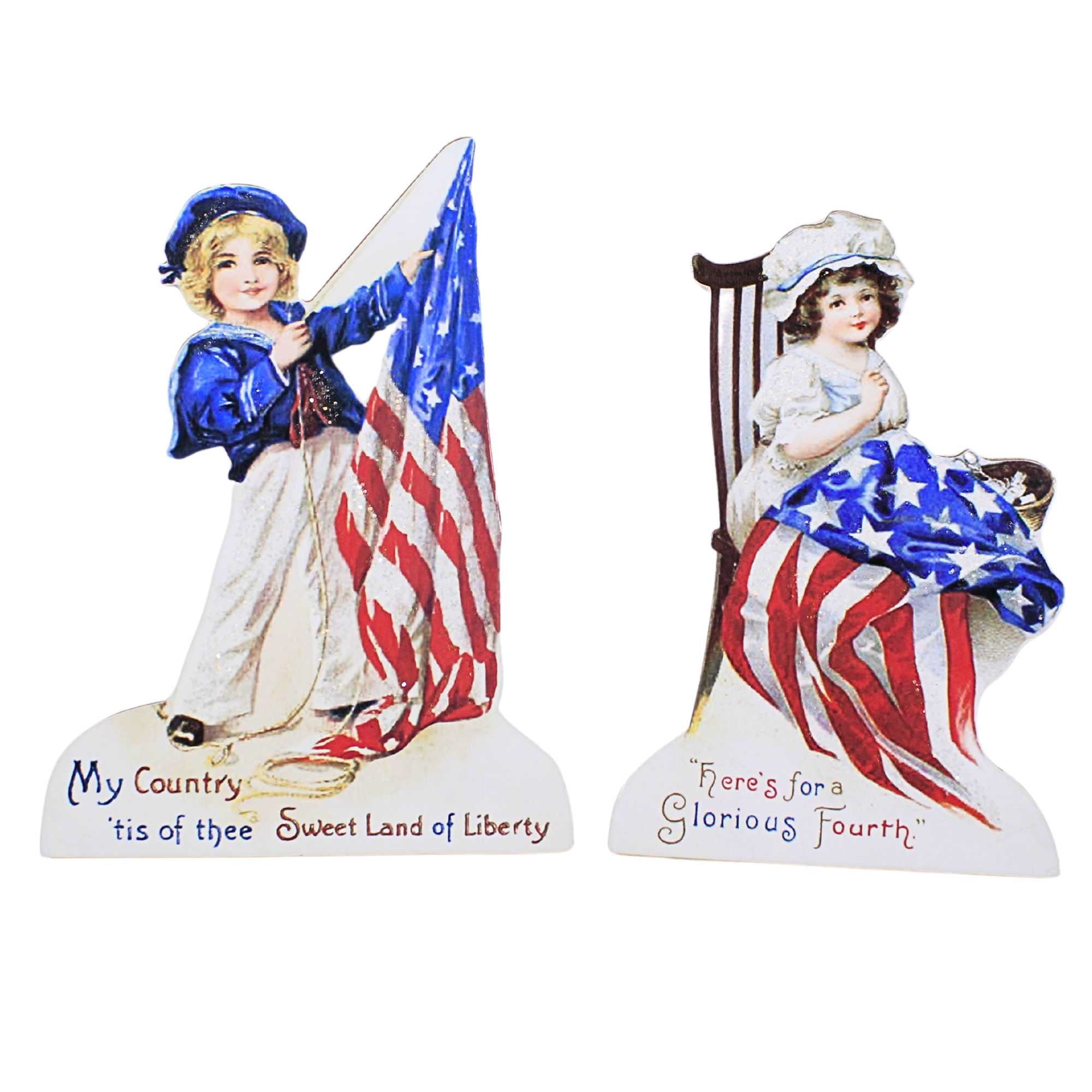 Bethany Lowe Americana Dummy Board Set/2 - Two Dummy Boards 8.5 Inch ...