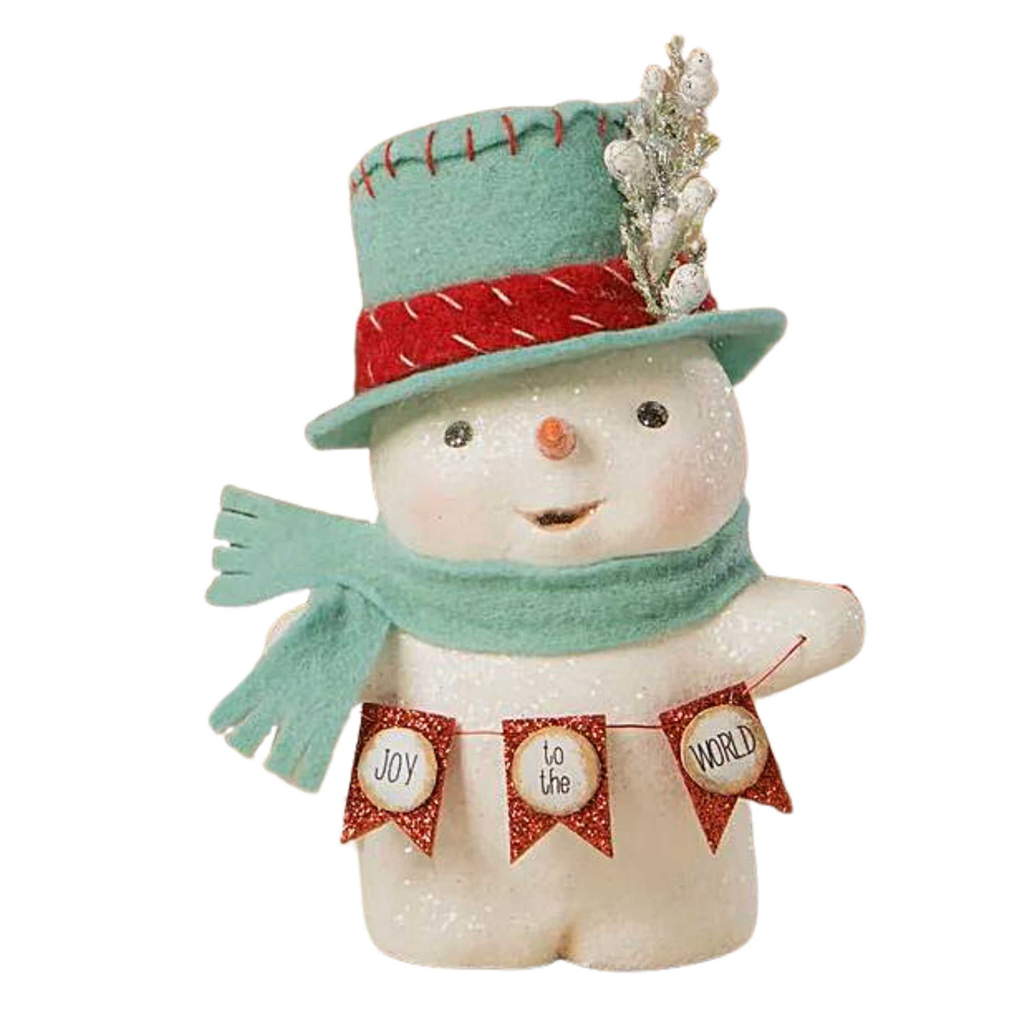Bethany Lowe Joy To The World Snowman - One Figurine 5 Inch, Polyresin ...
