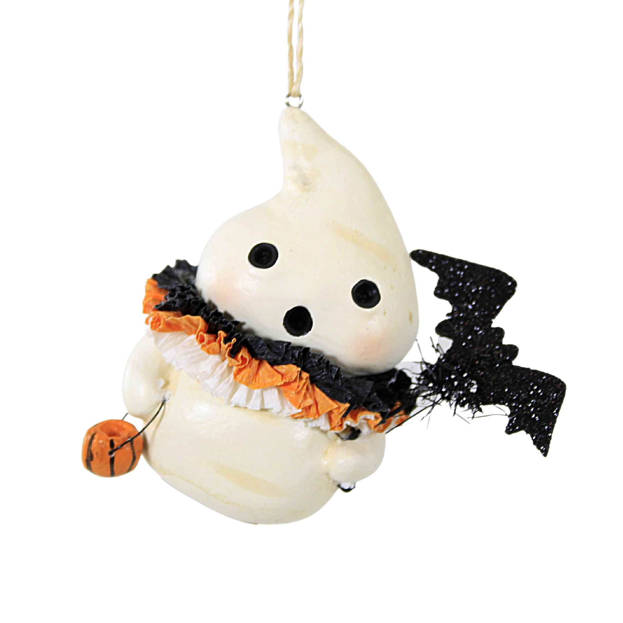 Bethany Lowe 2.75In Little Boo With Bat, Paper, Halloween Ghost Ma2091 ...